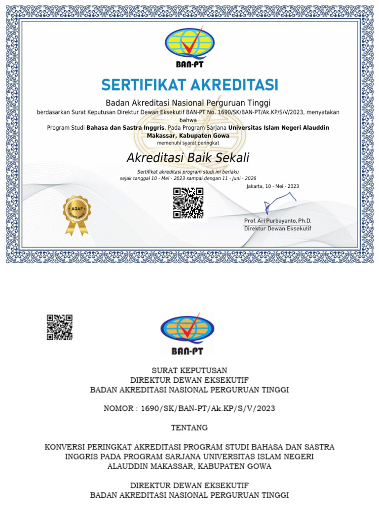 SK Sertifikat BSI | PDF