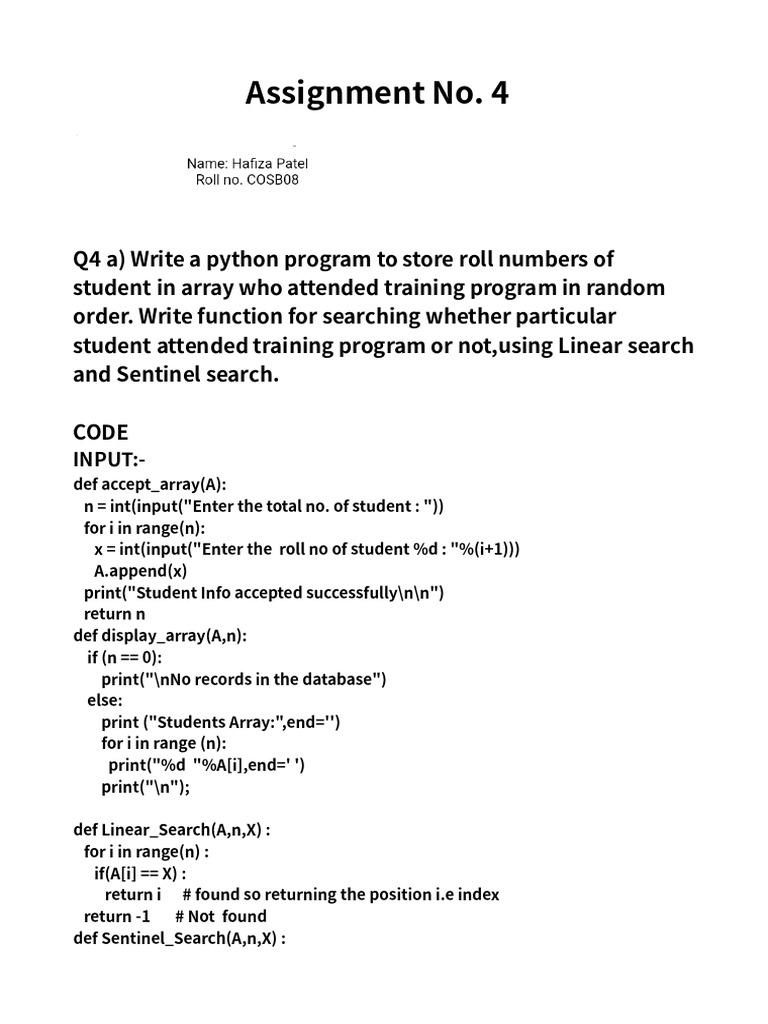 Ass 4 | PDF | Computer Programming | Software Engineering