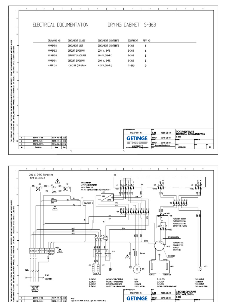 Rev E Complete Circuit Diagrams S 363 | PDF