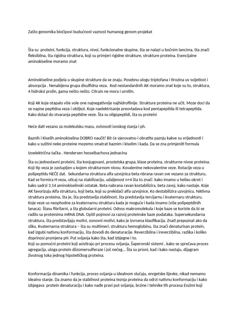 Biohemija Ispit | PDF