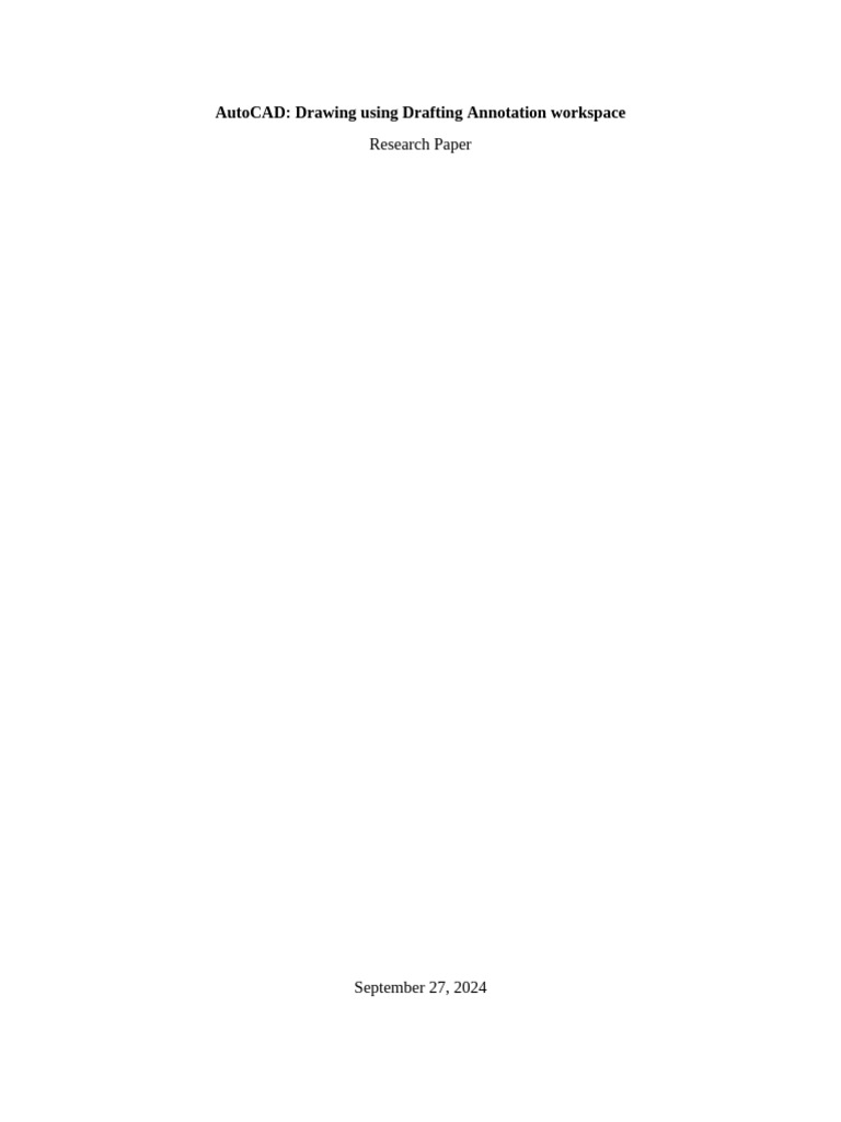 AutoCAD Research Paper - Layers | PDF | Technical Drawing | Computing