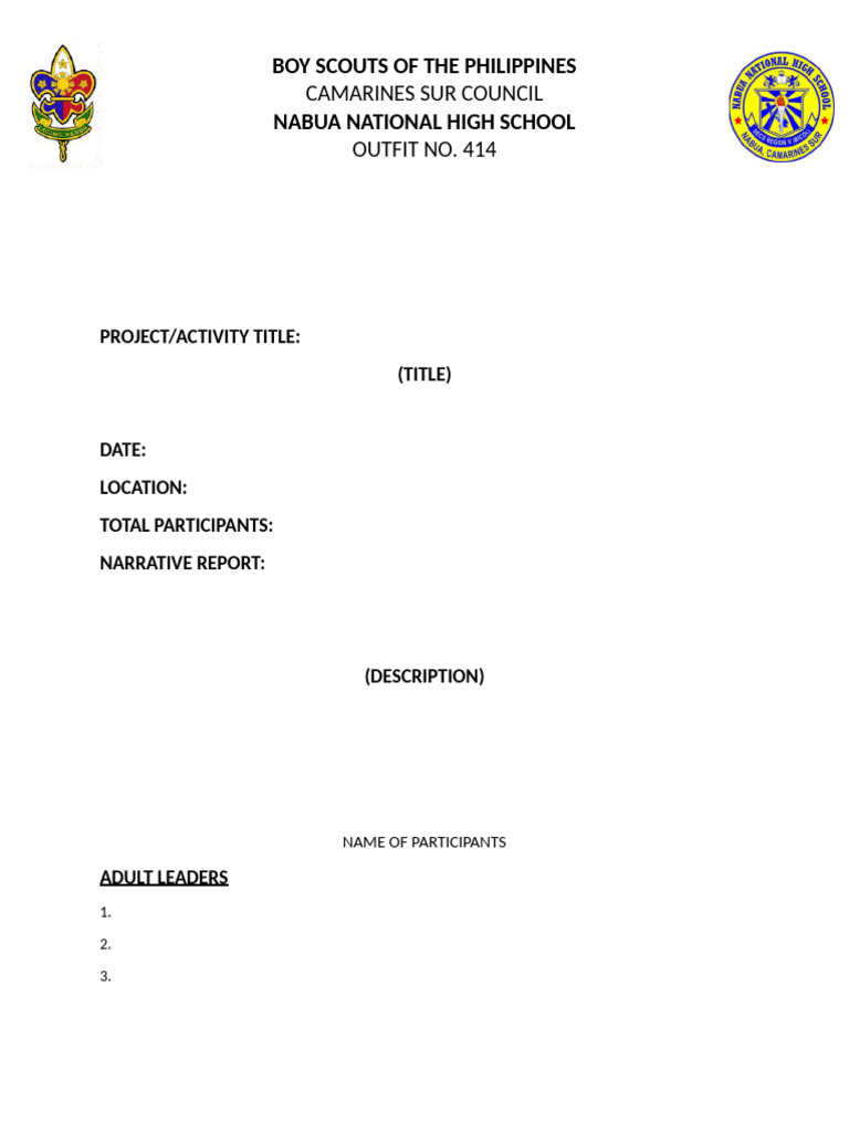 Narrative Report Format | PDF | Foreign Language Studies