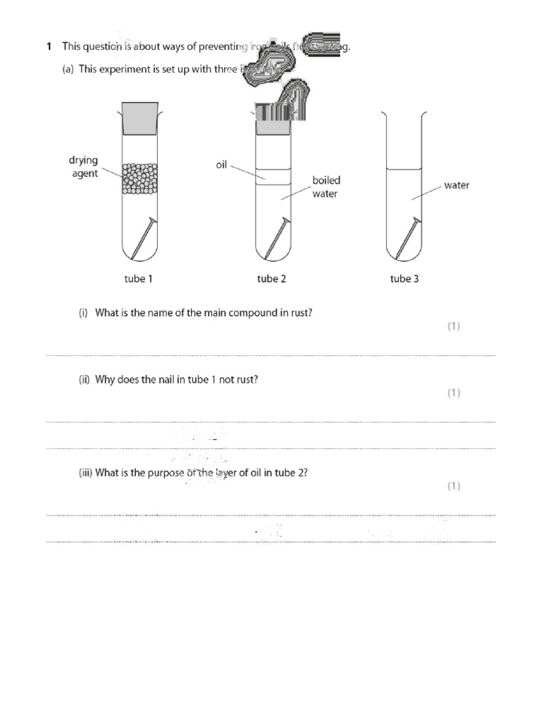 Extraction and Uses of Metals 2 QP | PDF | Redox | Chemistry