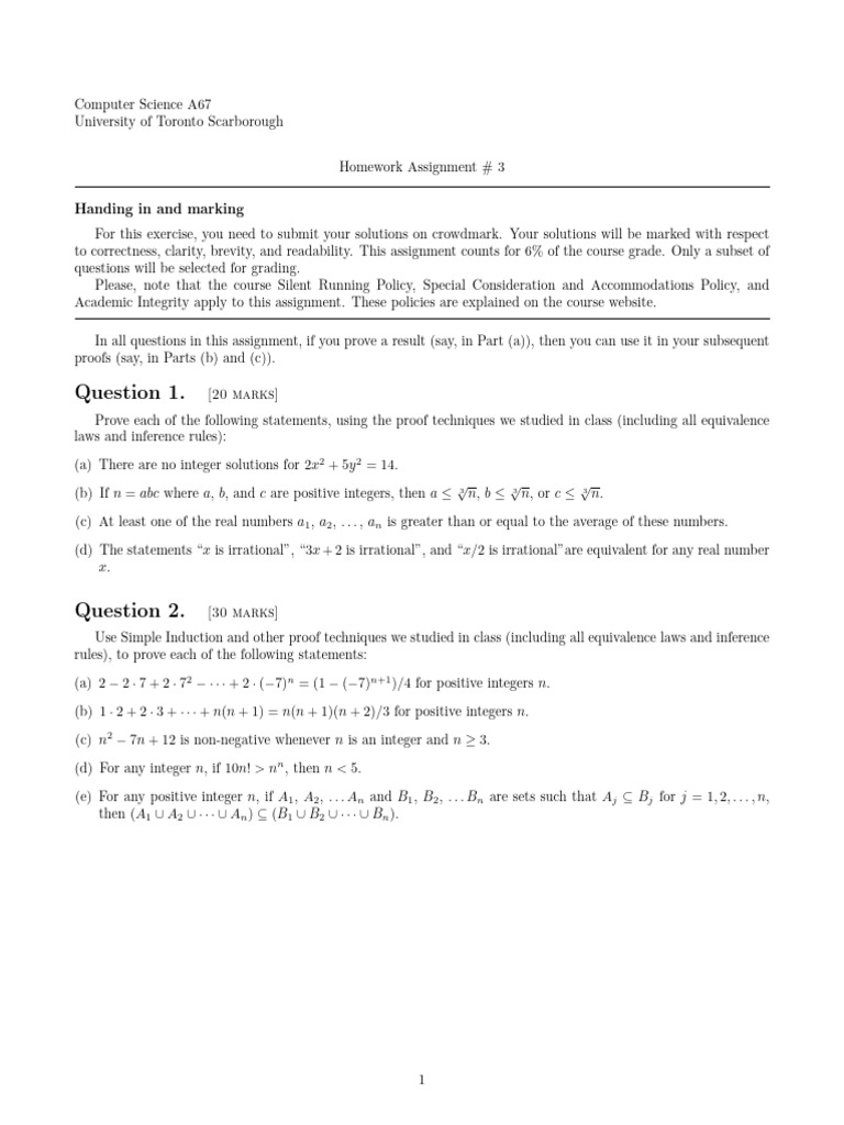 a3 | PDF | Mathematical Proof | Square Root