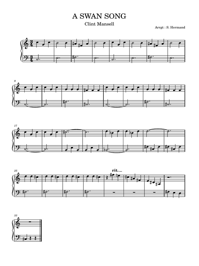 A Swan Song (Easy) Dans Black Swan | PDF