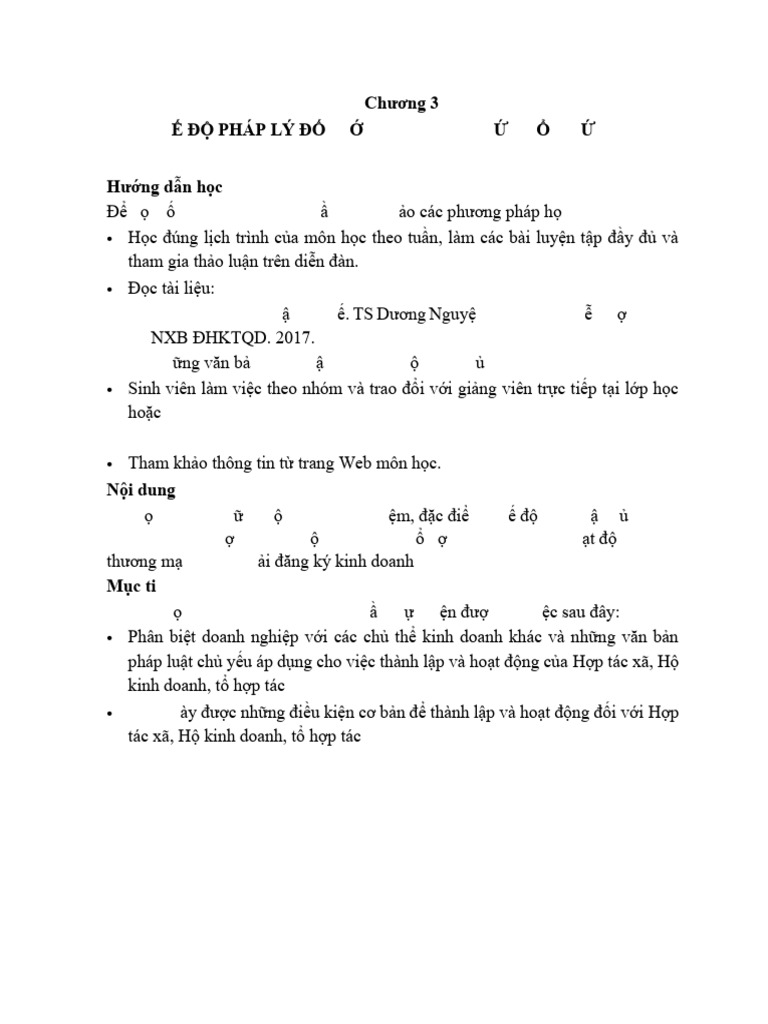 Bài giảng TEXT - Bài 3 PLKD | PDF