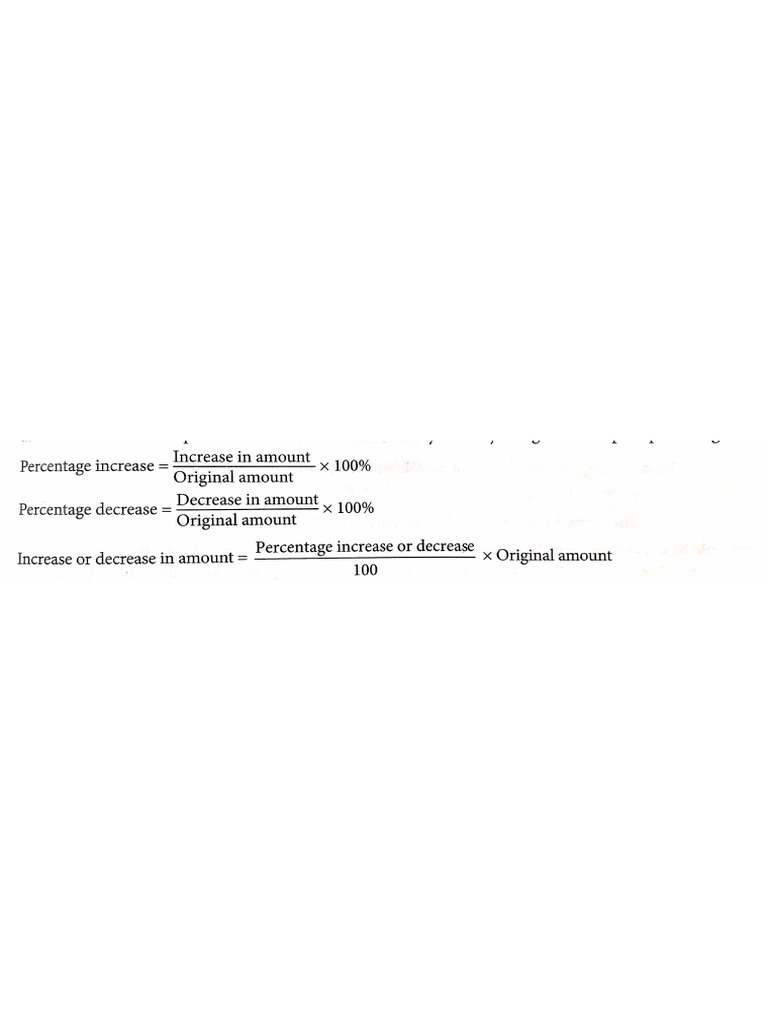 Percentage Formula | PDF