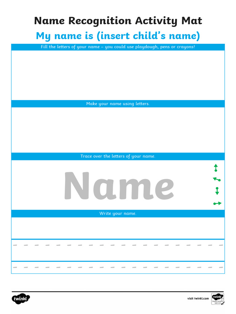 Name Activity Mat | PDF
