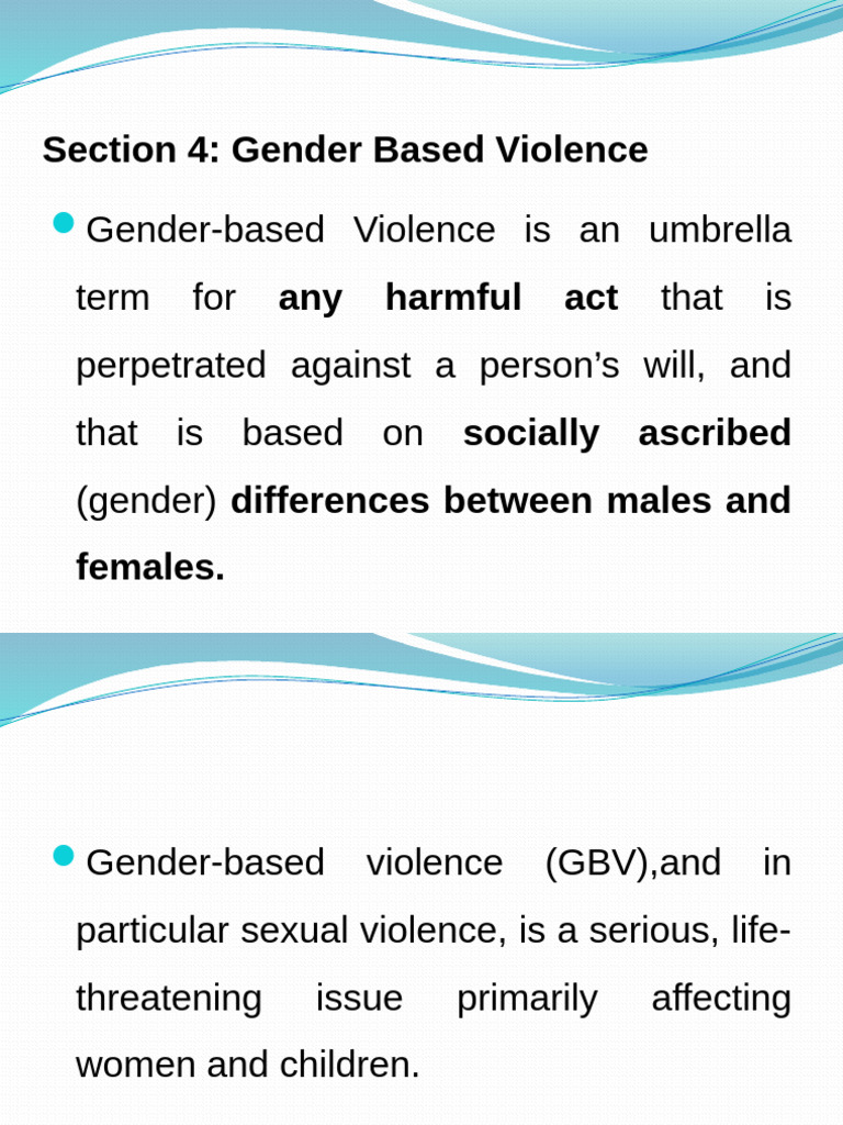 Gender Based Violence | PDF | Violence | Violence Against Women