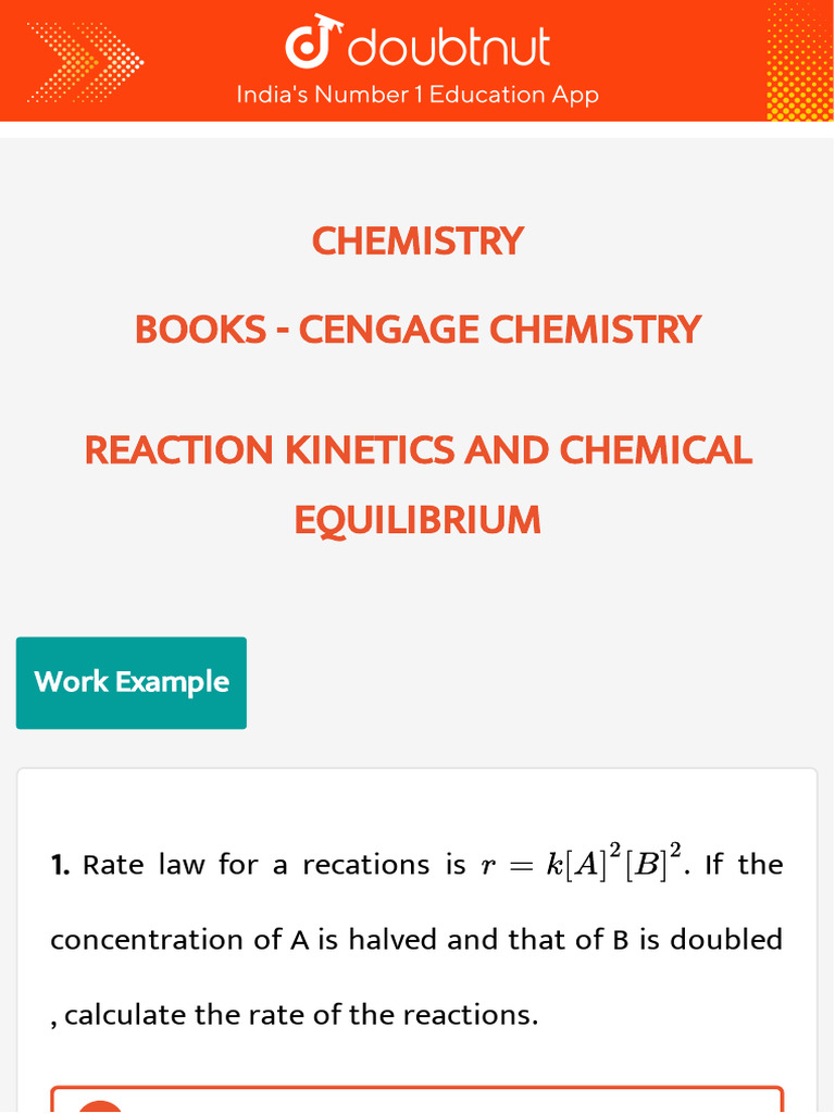 Books Doubtnut Question Bank | PDF | Reaction Rate | Chemical Equilibrium