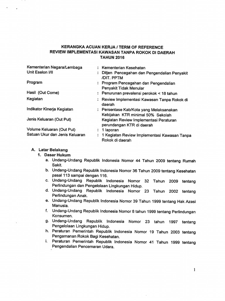 Tor Implementasi KTR | PDF