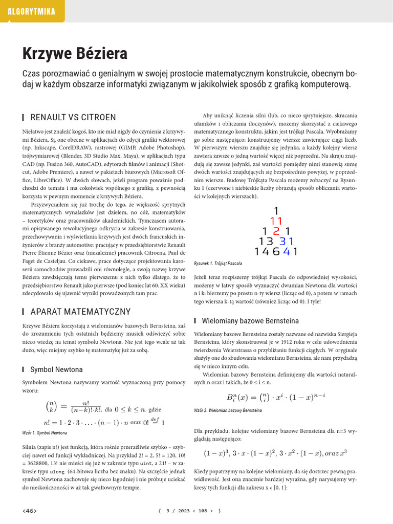 Programista 108 Krzywe Beziera-1 | PDF