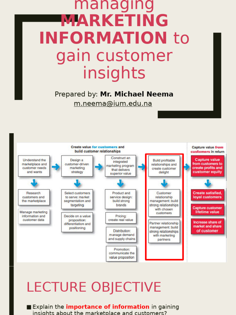 Managing Marketing Information | PDF | Customer Relationship Management ...
