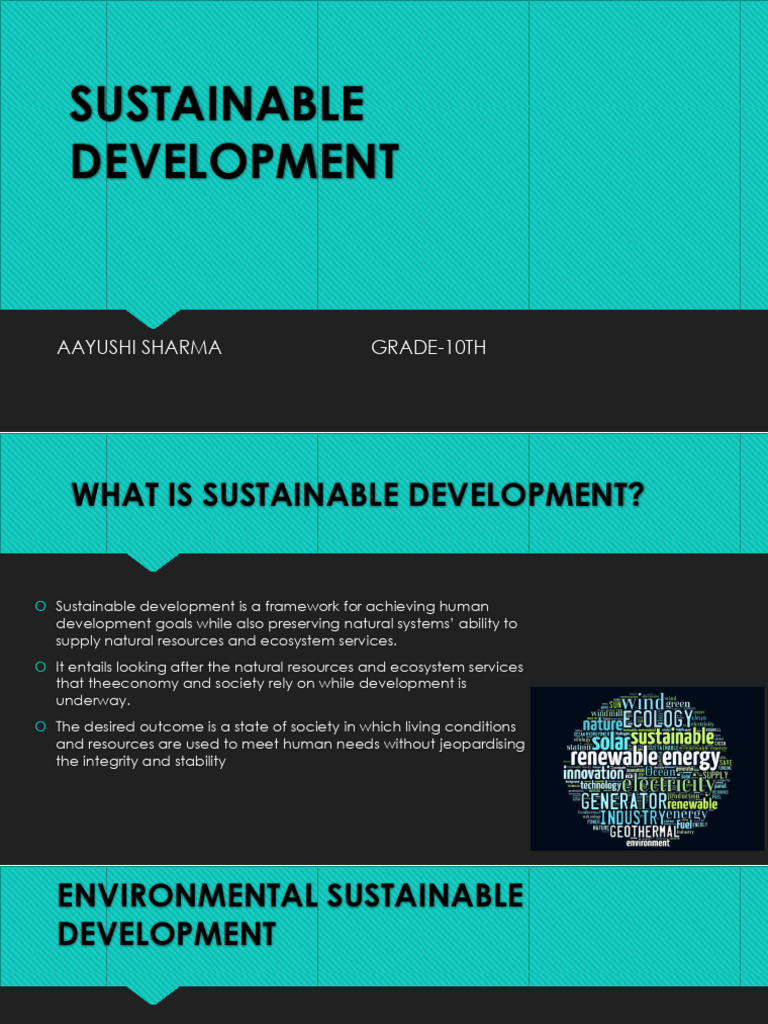 Sustainable Development Class 10 | PDF | Social Science