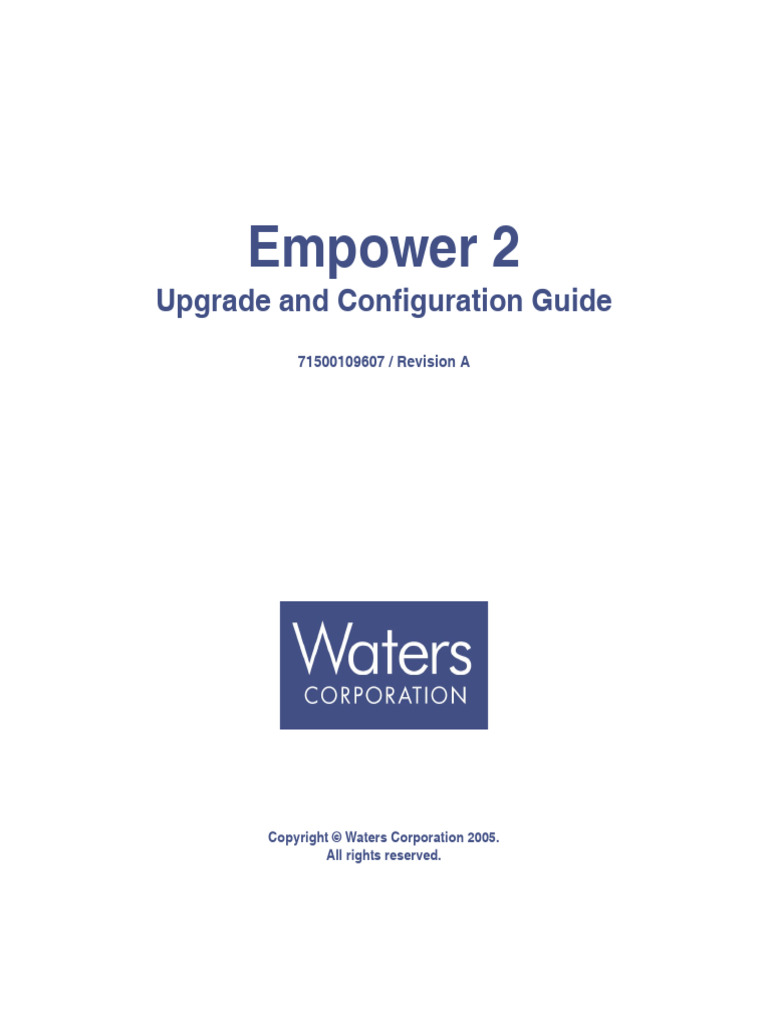 Empower 2: Upgrade and Configuration Guide | PDF | Windows 2000 ...