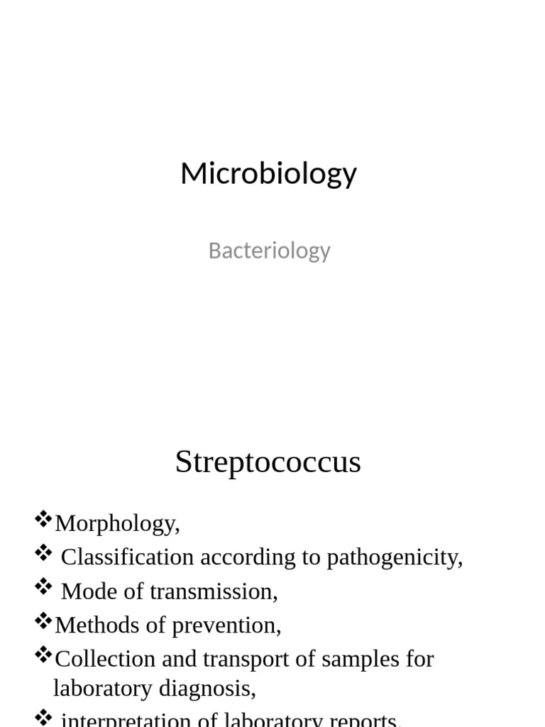 streptococcus | PDF | Streptococcus | Microbiology