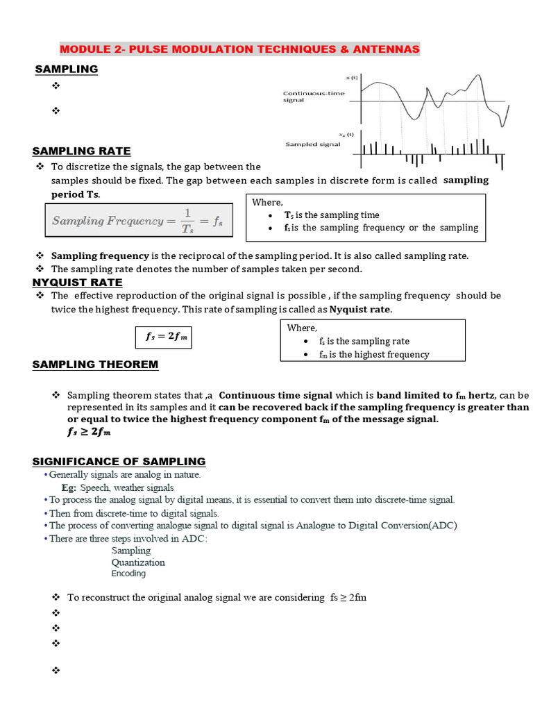 Pec Module 2 2024-2025 Oct | PDF | Antenna (Radio) | Electromagnetic ...