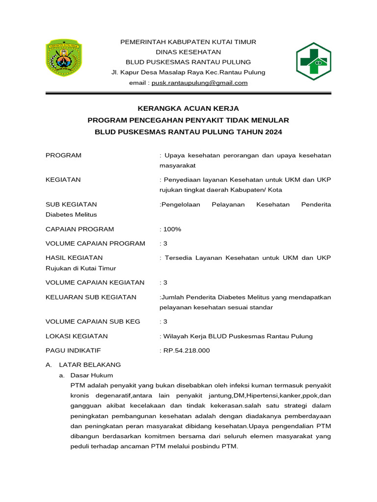 Kak PTM DM 2024 | PDF | Pengembangan Diri | Kesehatan Holistik