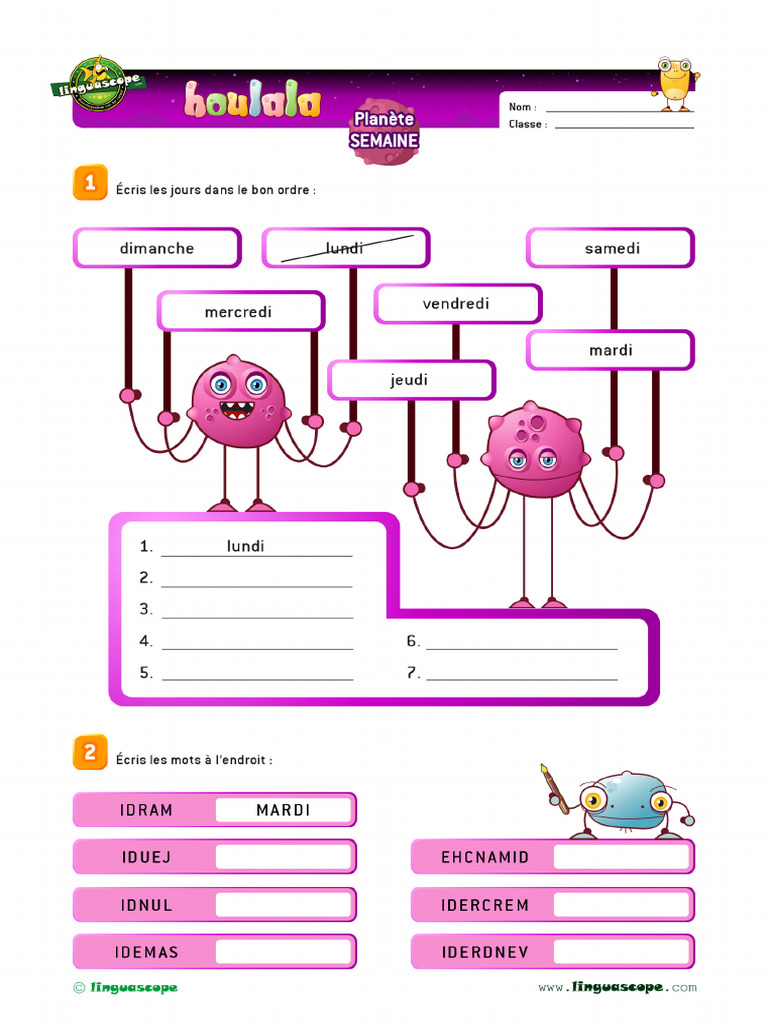 Spanish Worksheet | PDF
