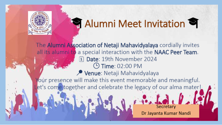 Alumni Meet Invitation NM | PDF