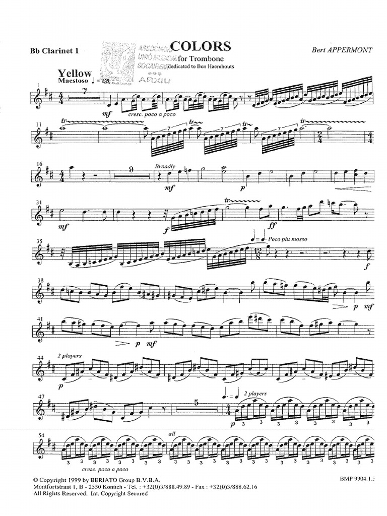 BB Clarinet 1 | PDF