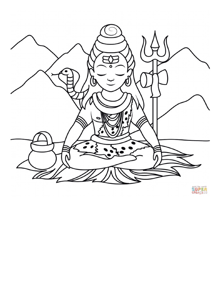 Cartoon Shiva - Super Coloring | PDF