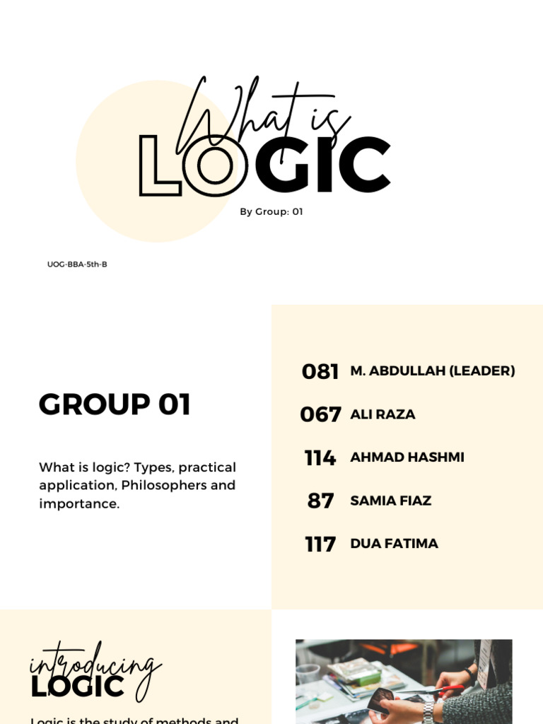 Logic Presentation | PDF | Logic | Argument