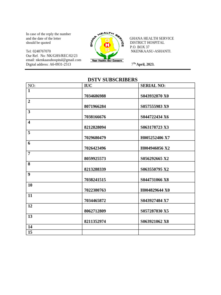 DSTV Subscribers | PDF