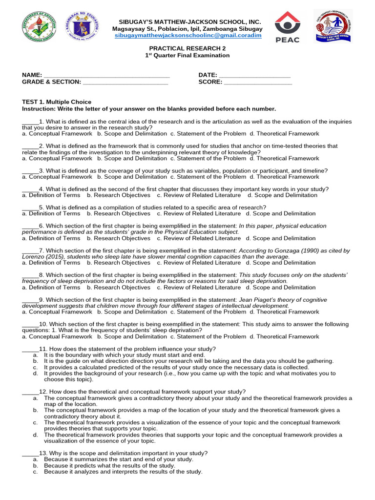 Practical Research Ii | PDF | Theory | Hypothesis