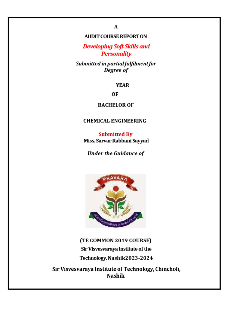 Sarver Audit Course - Removed-1 | PDF | Leadership | Thought