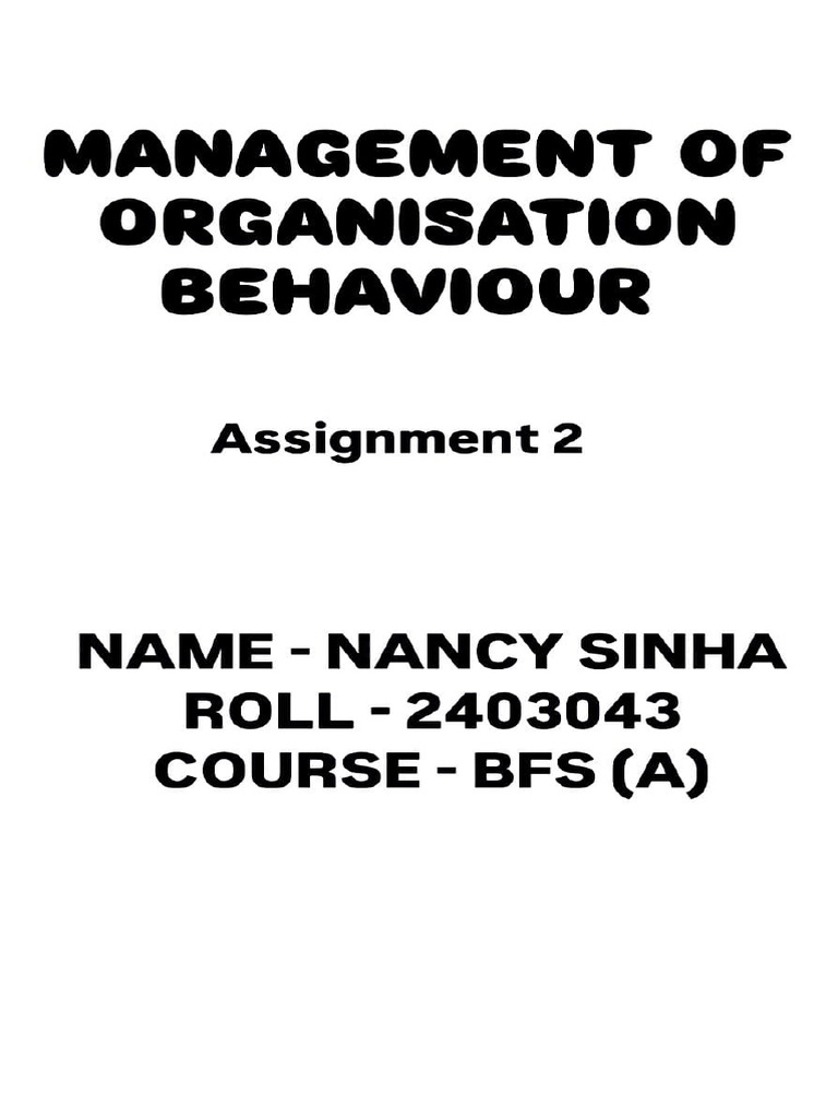 MBA Assignment | PDF
