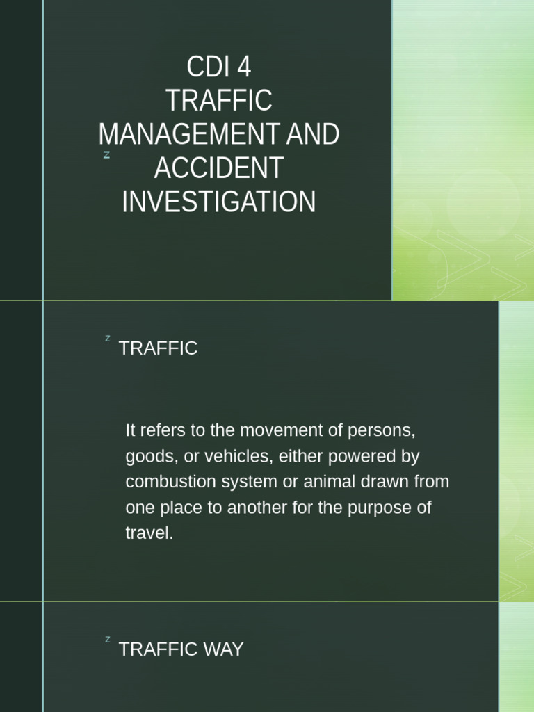 CDI-4 | PDF | Traffic | Intersection (Road)