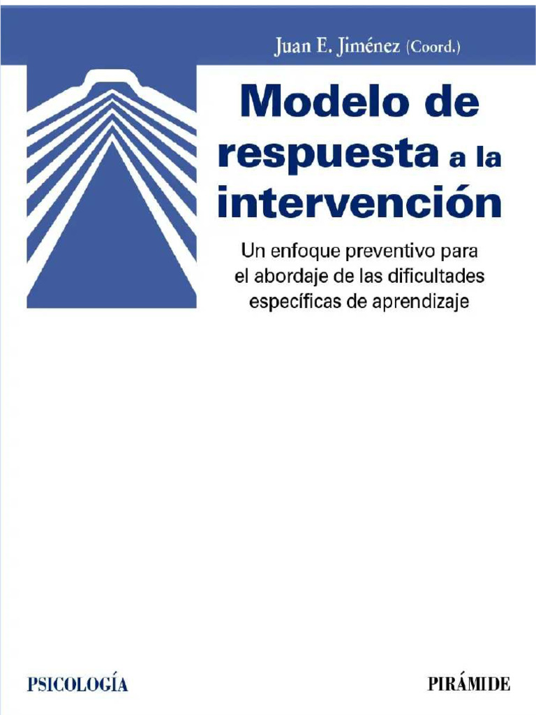 PDF Modelo de Respuesta A La Intervencia N Un Enfoque Preventivo para ...
