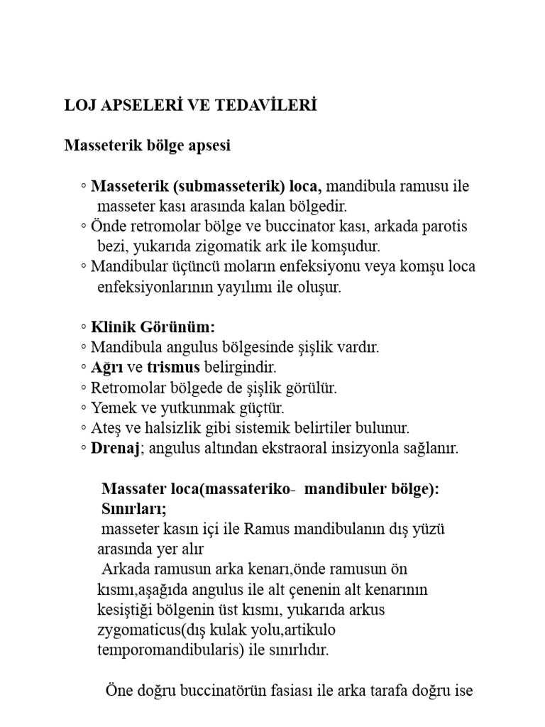 DR - Peli̇n Aydin Loj Apseleri̇ Ve Tedavi̇leri̇ | PDF