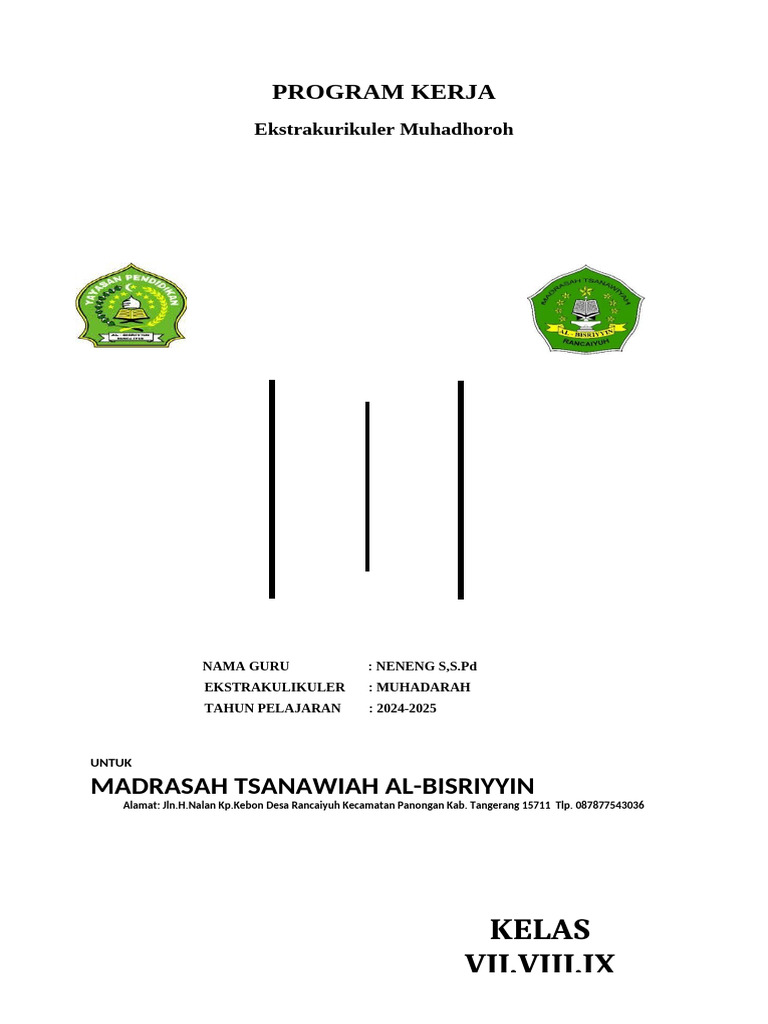 Program Kerja Ekskul | PDF