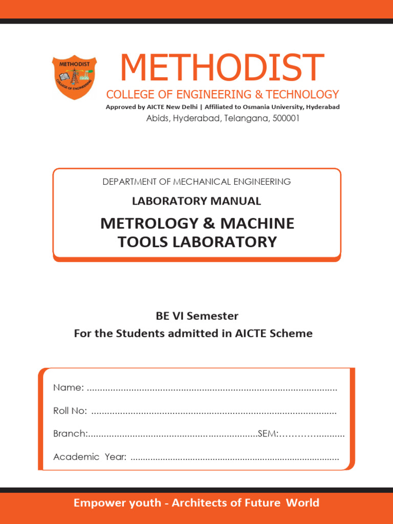 Metrology - MT Lab Manual | PDF