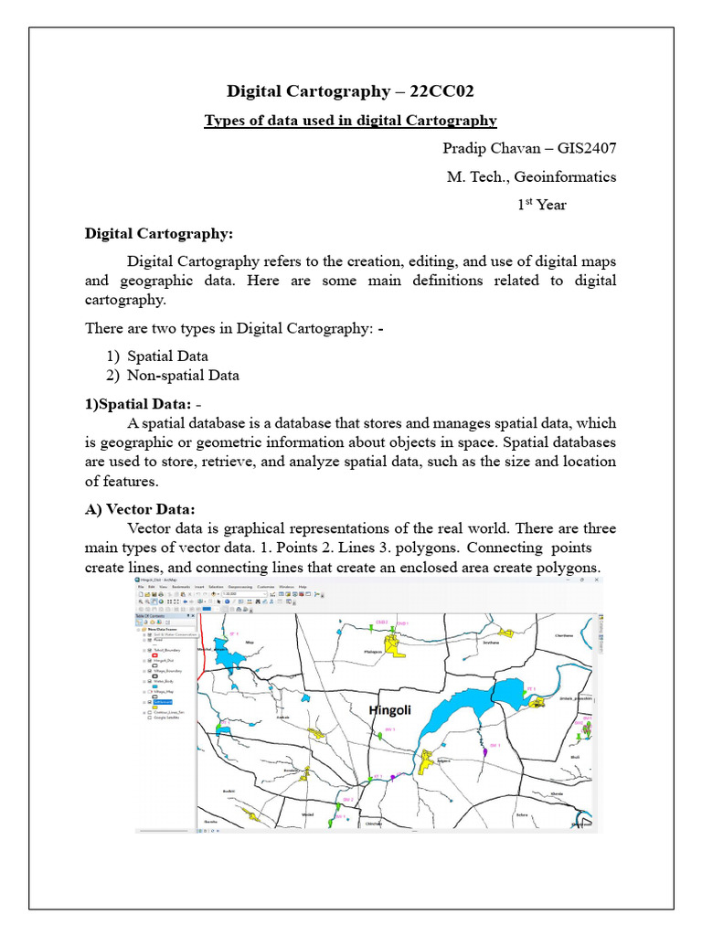 Digital Cartography Overview and Data Types | PDF