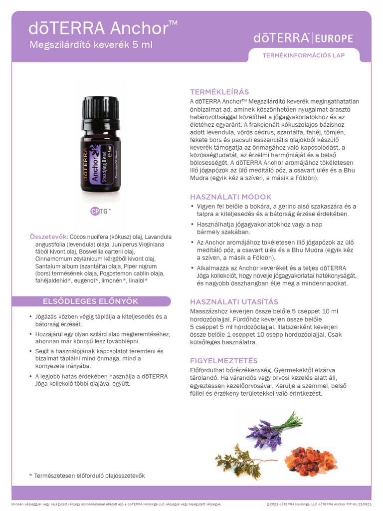 Doterra Anchor Oil | PDF