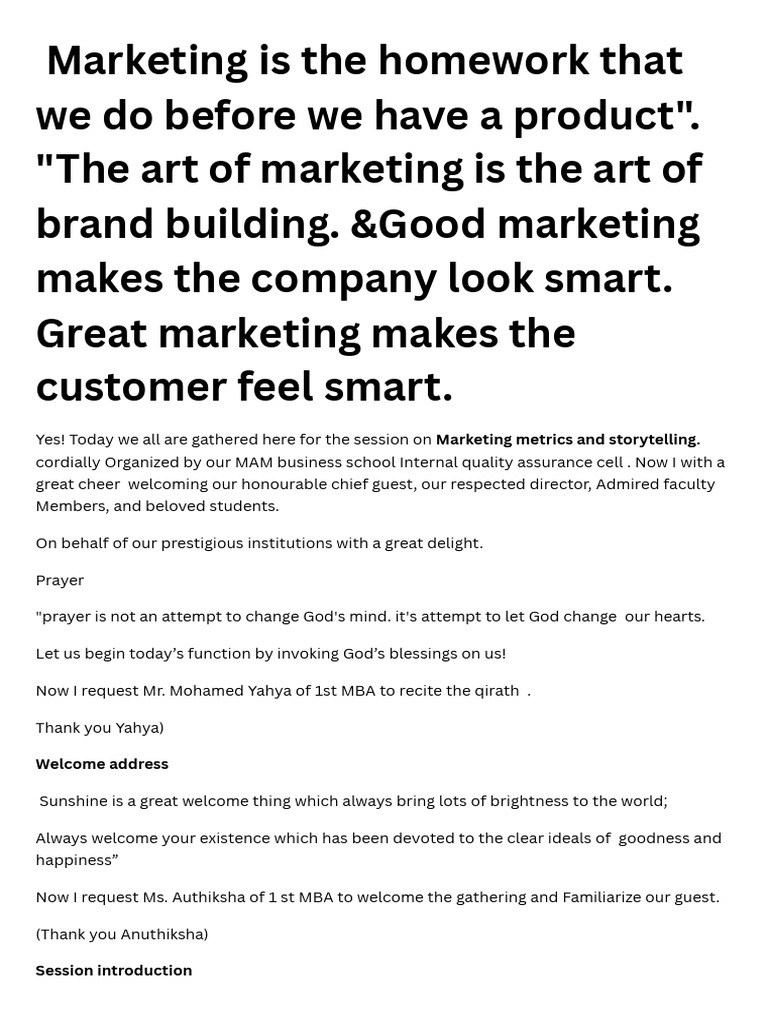 Good Marketing Makes The Company Look Smart. Great Marketing Makes The ...