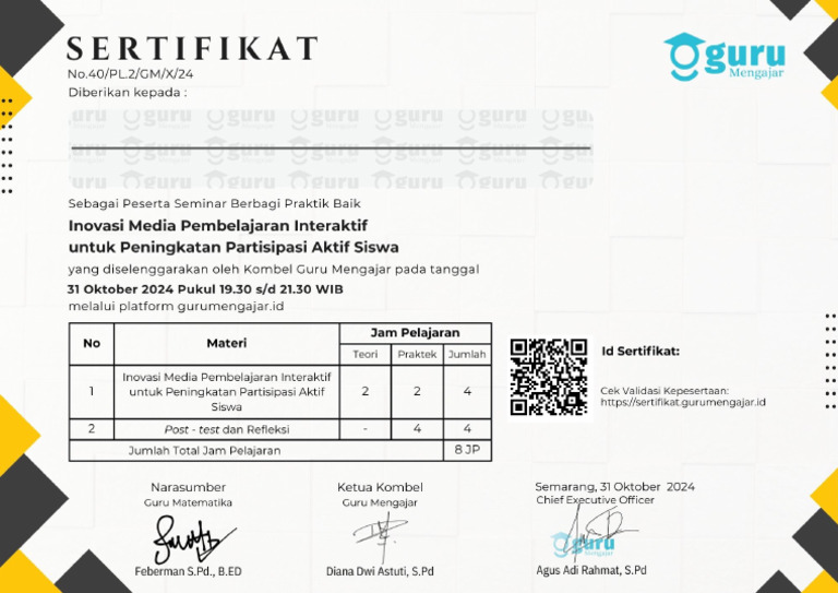 Sertifikat S40 018835 | PDF