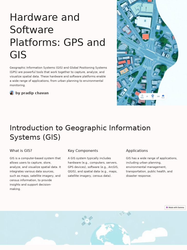Hardware and Software Platforms GPS and GIS | PDF | Geographic Information System | Spatial Analysis
