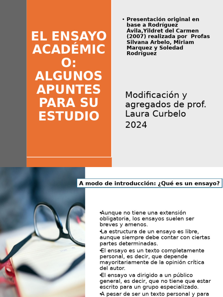 1 El Ensayo Academico LBCV 2024 | PDF | Ensayos | Razonamiento deductivo