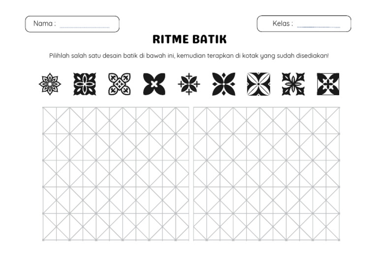 Contoh Desain Ritme Batik Kelas 5 | PDF