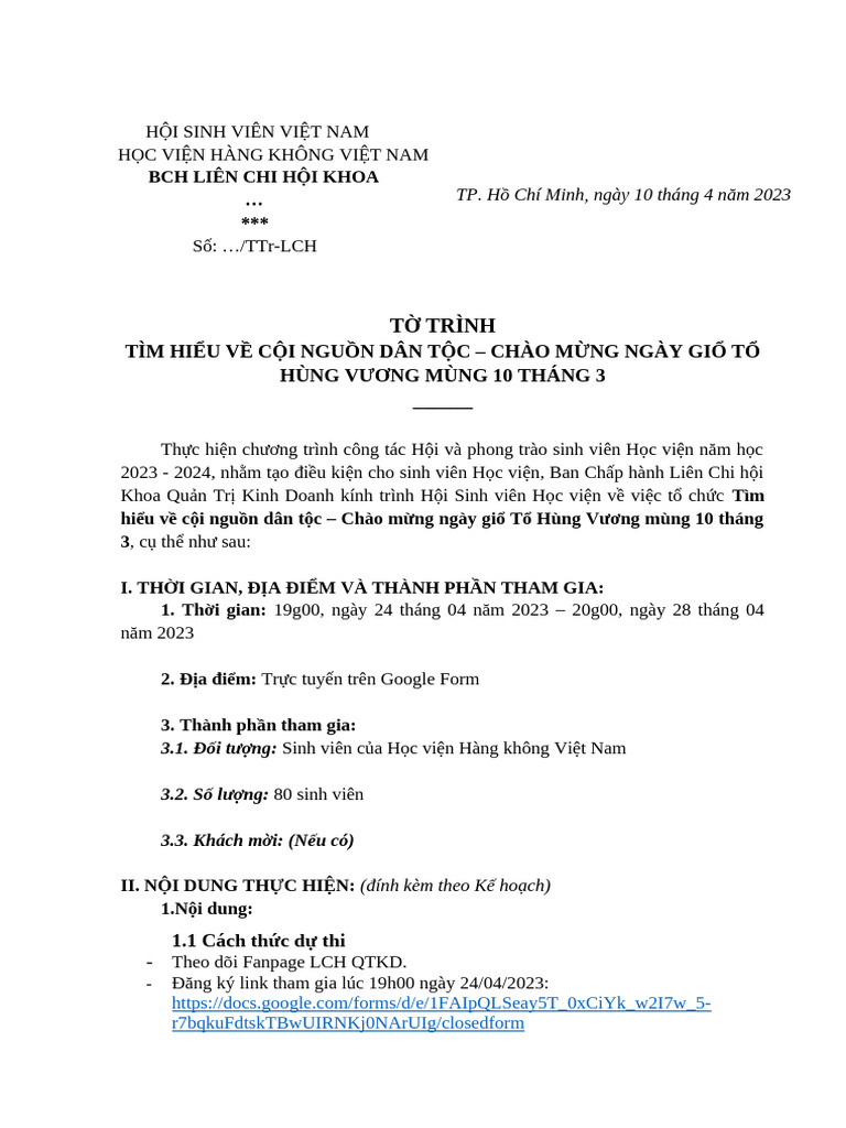 Mau - To Trinh - LCH | PDF