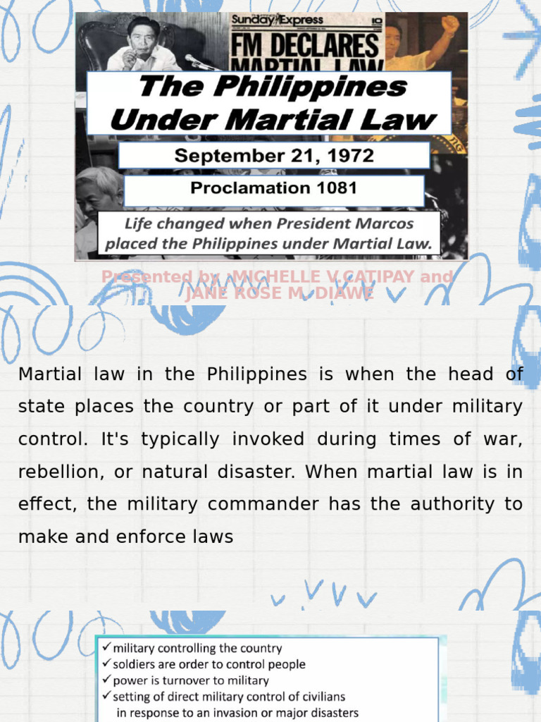 Masteral Report (Martial Law) | PDF