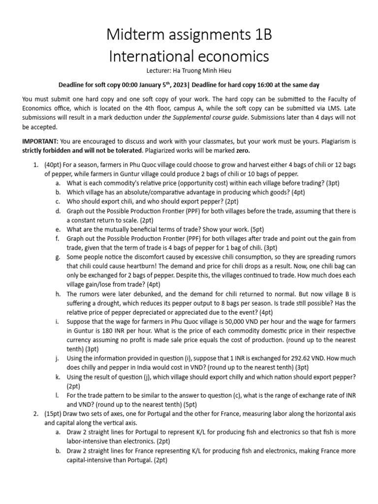 Mid term assignment 1B | PDF | Economic Surplus | Economies