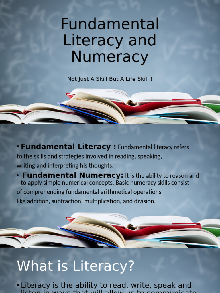 Literacy and Numeracy | PDF | Literacy | Thought