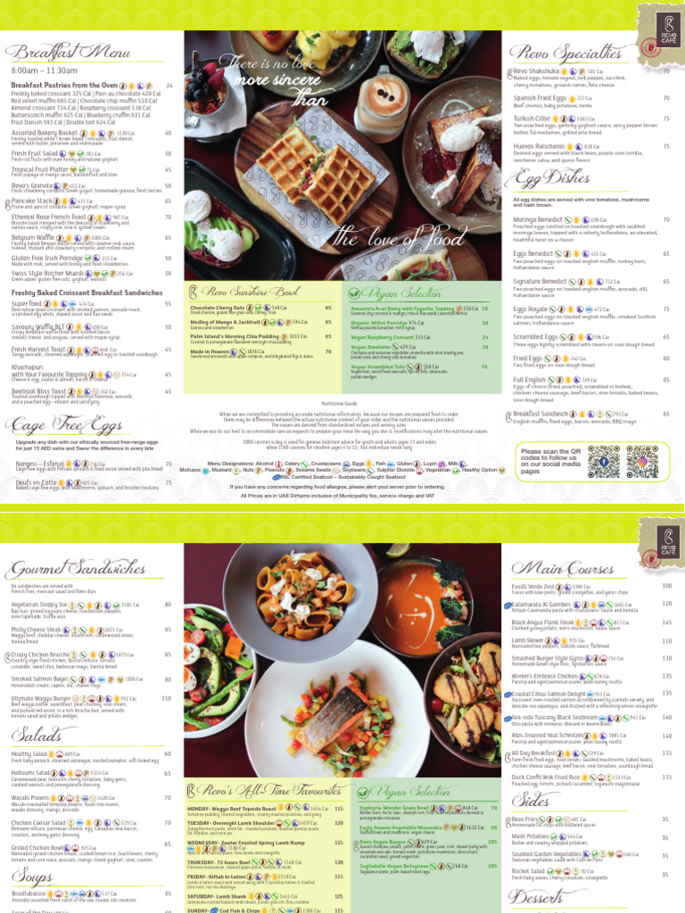 ADPJ Revo Cafe Menu 2024 WINTER | PDF | Hamburgers | Waffle