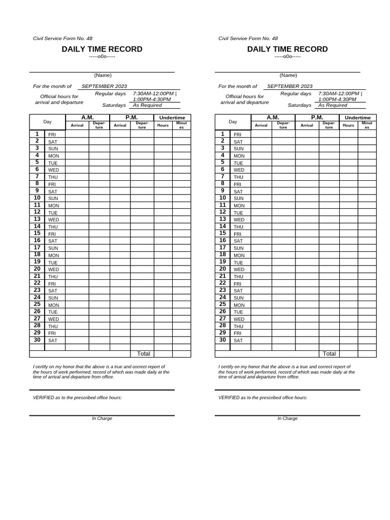 September 2023 DTR | PDF