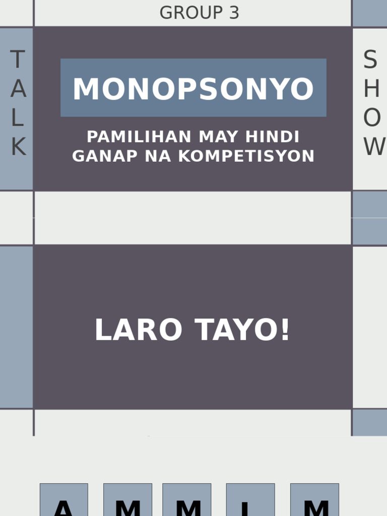 Group 3 Monopsonyo | PDF